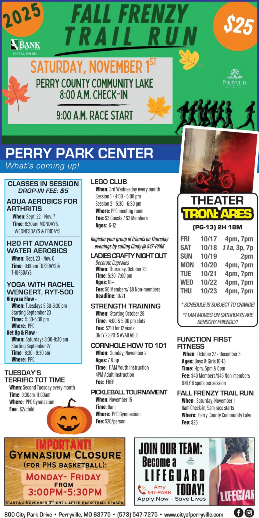 Fall Frenzy Trail Run, Perry Park Center, Perryville, MO